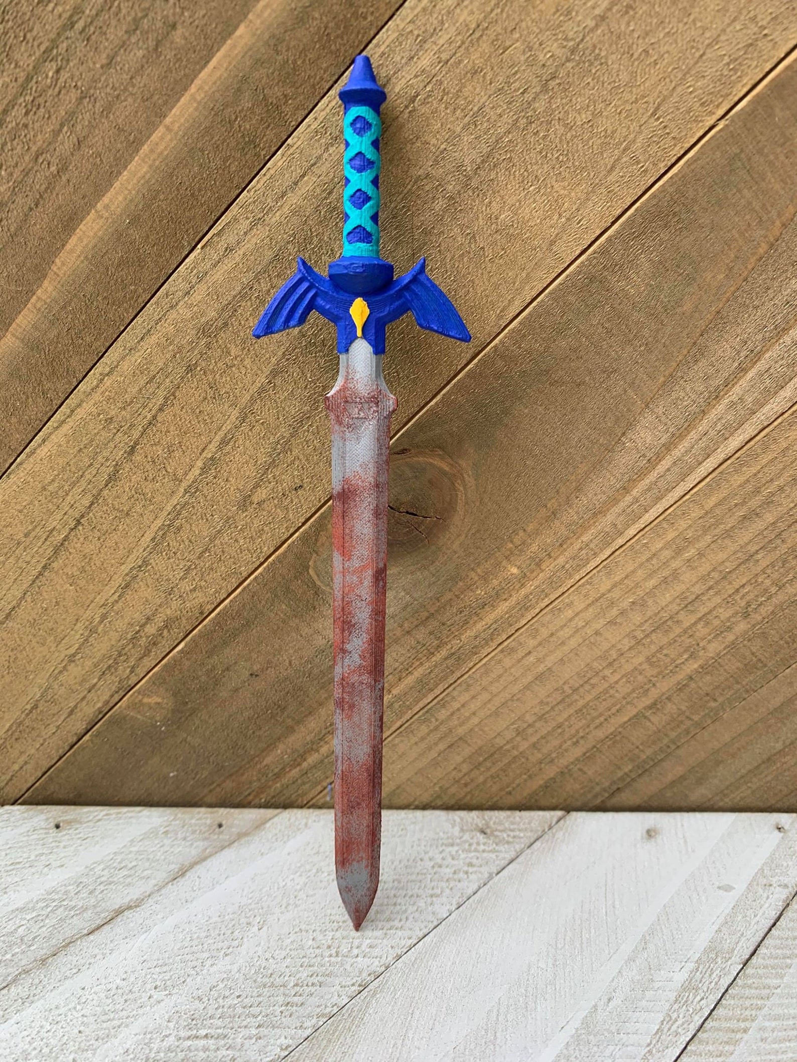 Legend Of Zelda Rusty Master Sword 3d Printed 3d Printing Etsy