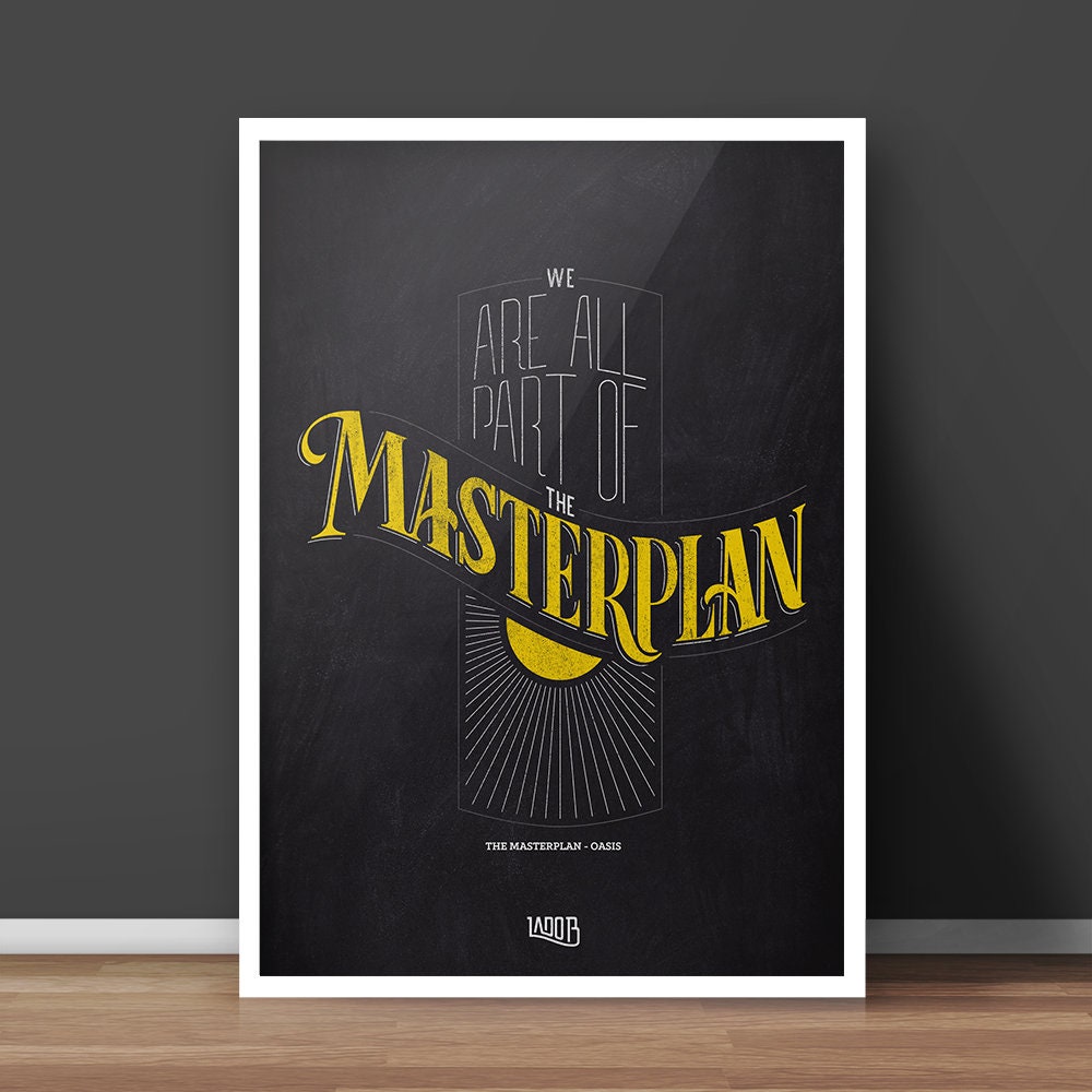 Oasis Lyrics Poster Typography Digital Print With Lyrics - Etsy