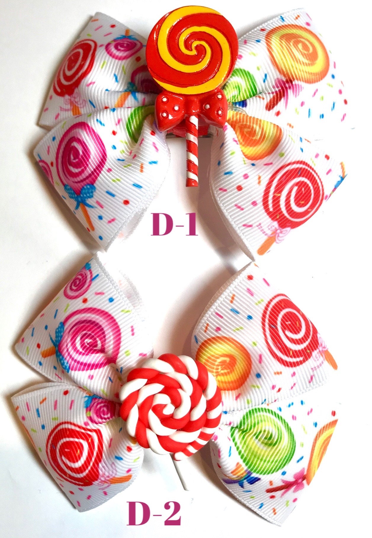 BEEutiful Lollipop Hair Bows for Big & Little Girls Lollipop | Etsy