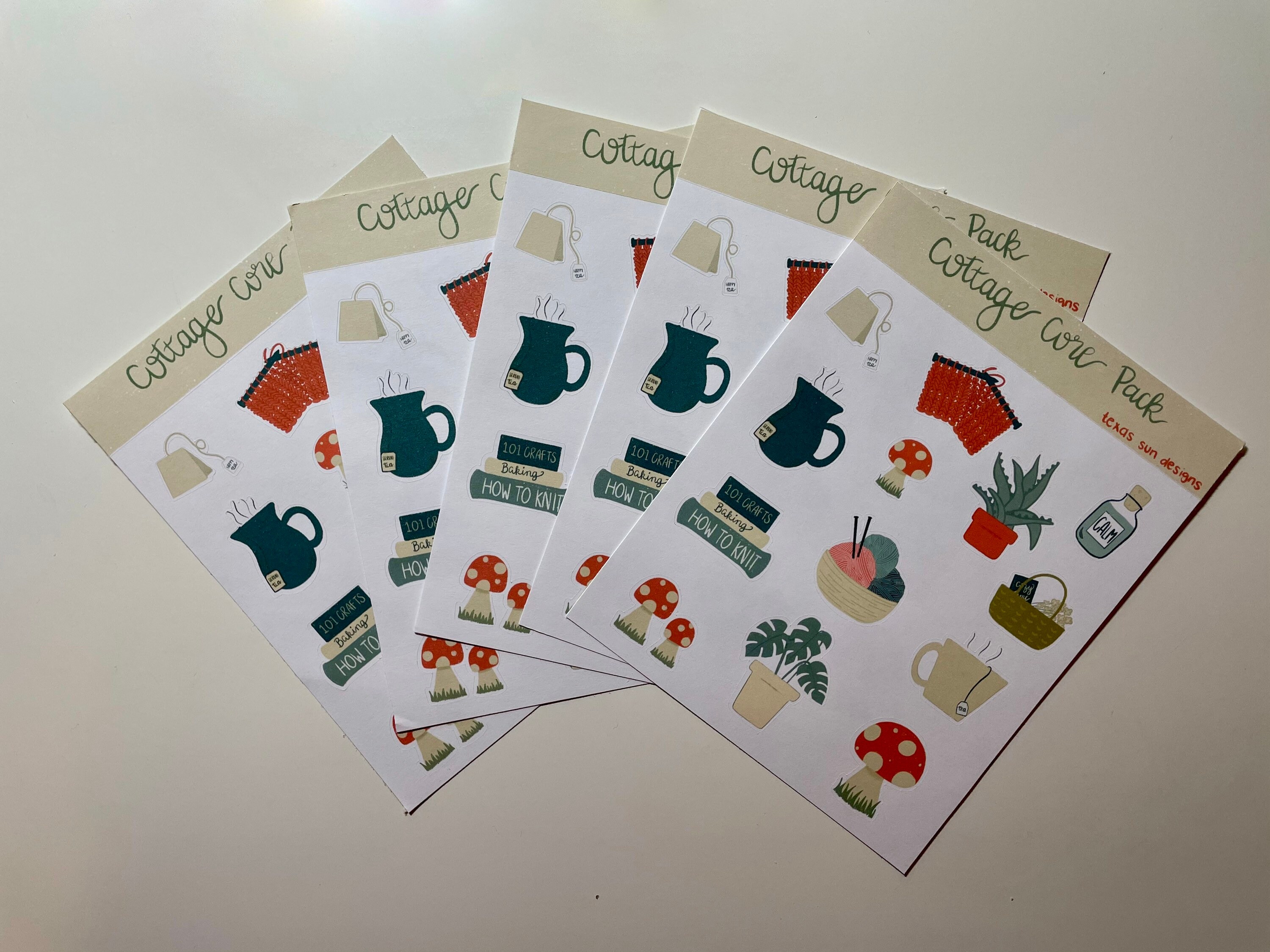 Cottage Core Sticker Pack Cottage Core Cozy Stickers Bullet Journal ...