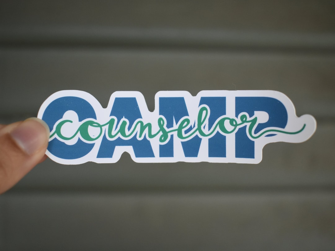 Camp Counselor Sticker - Camp Counselor - Camp - Laptop Sticker - Water ...