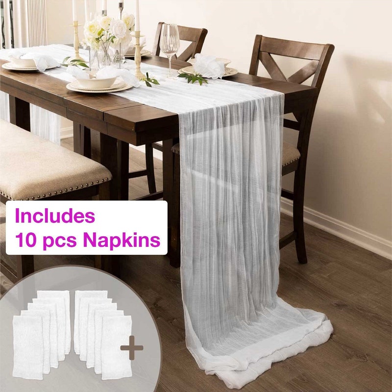 Gauze Table Runner - Etsy
