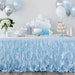Ice Blue Tutu Table Skirt With Double Layer Organza Willows Under the ...