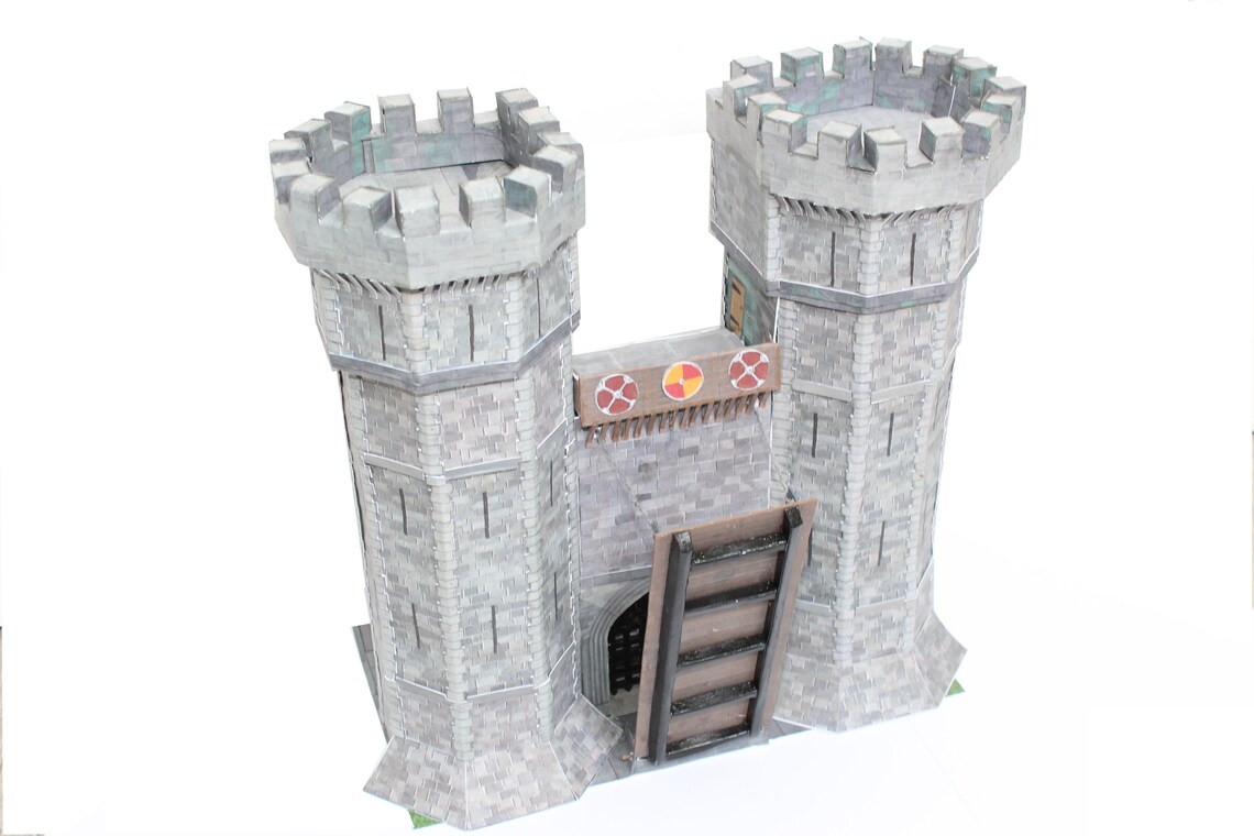 Dnd Guardhouse/gatehouse Card Model Kit. 10 Playable Surfaces, Moving ...