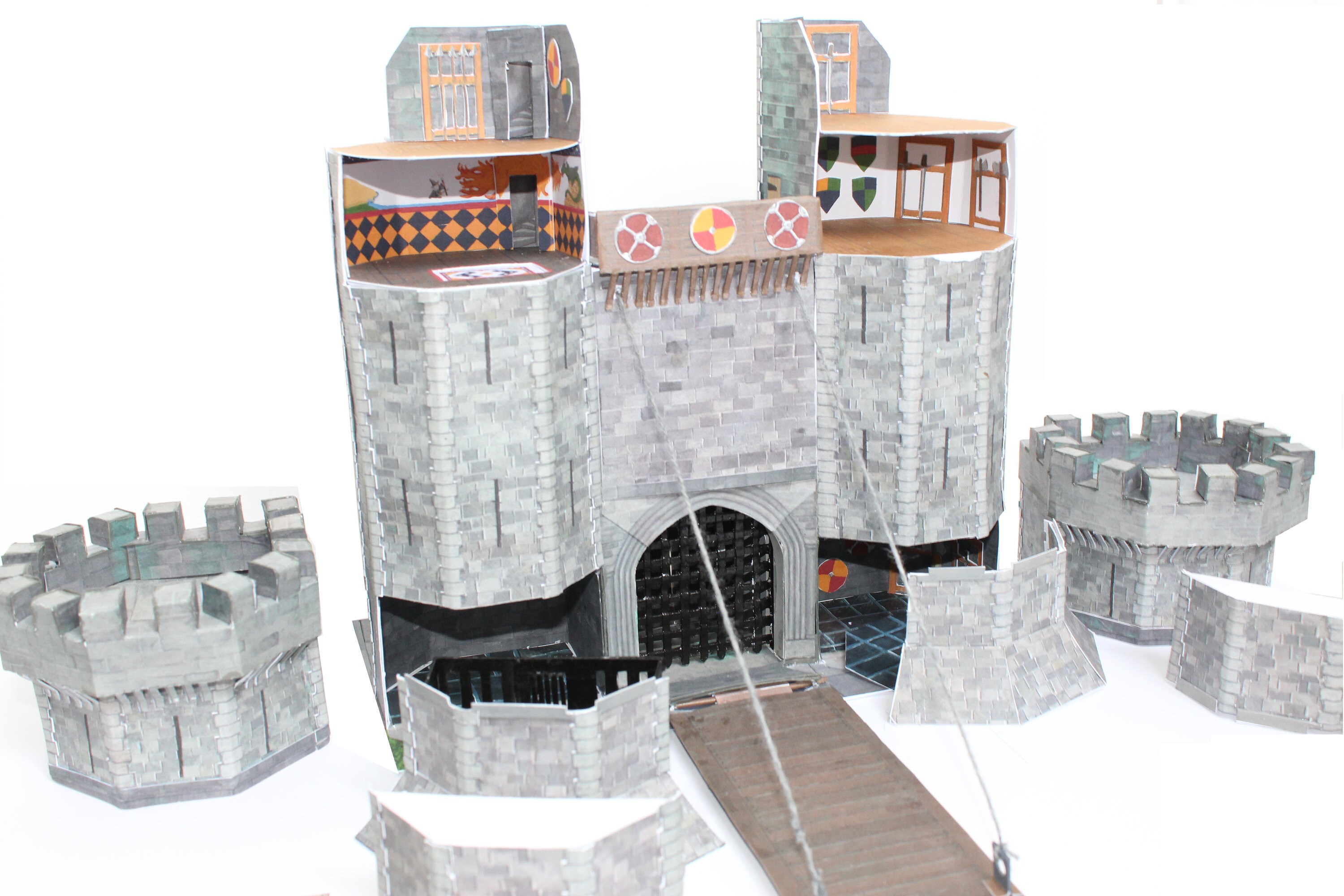 Dnd Guardhouse/gatehouse Card Model Kit. 10 Playable Surfaces, Moving ...