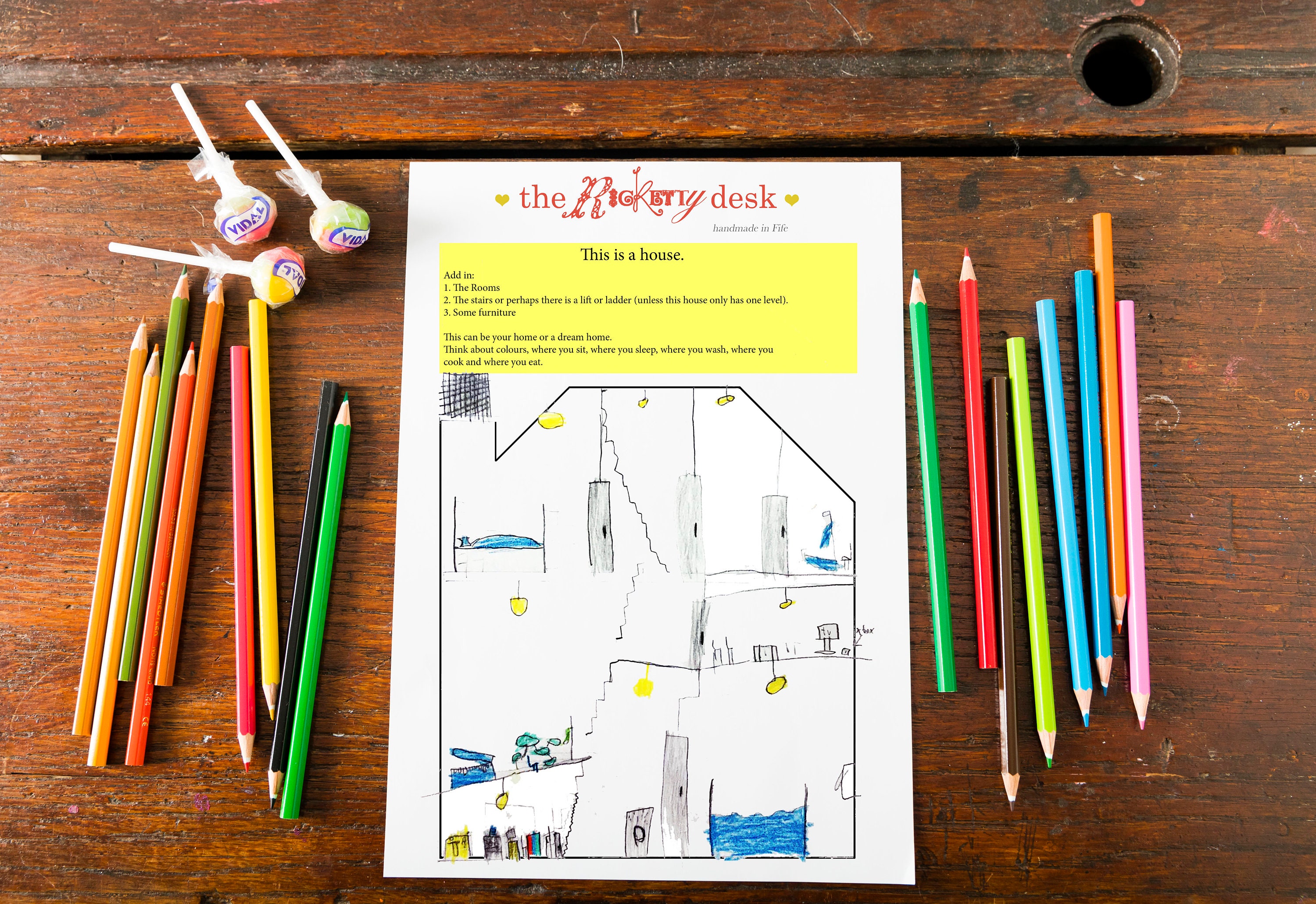 Design A House Activity Sheet - Etsy