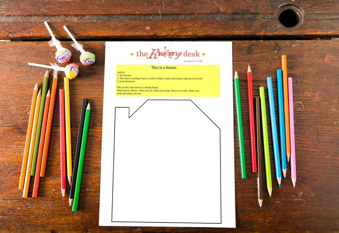 Design A House Activity Sheet - Etsy