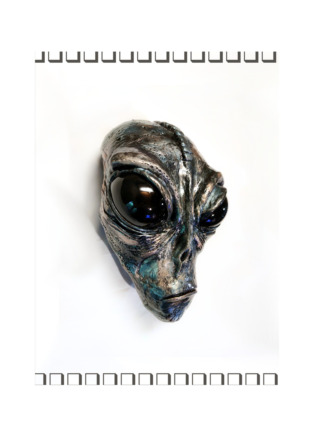 Alien Face, Entity, Extraterrestrial. Reproduction Alien Race With Deep ...