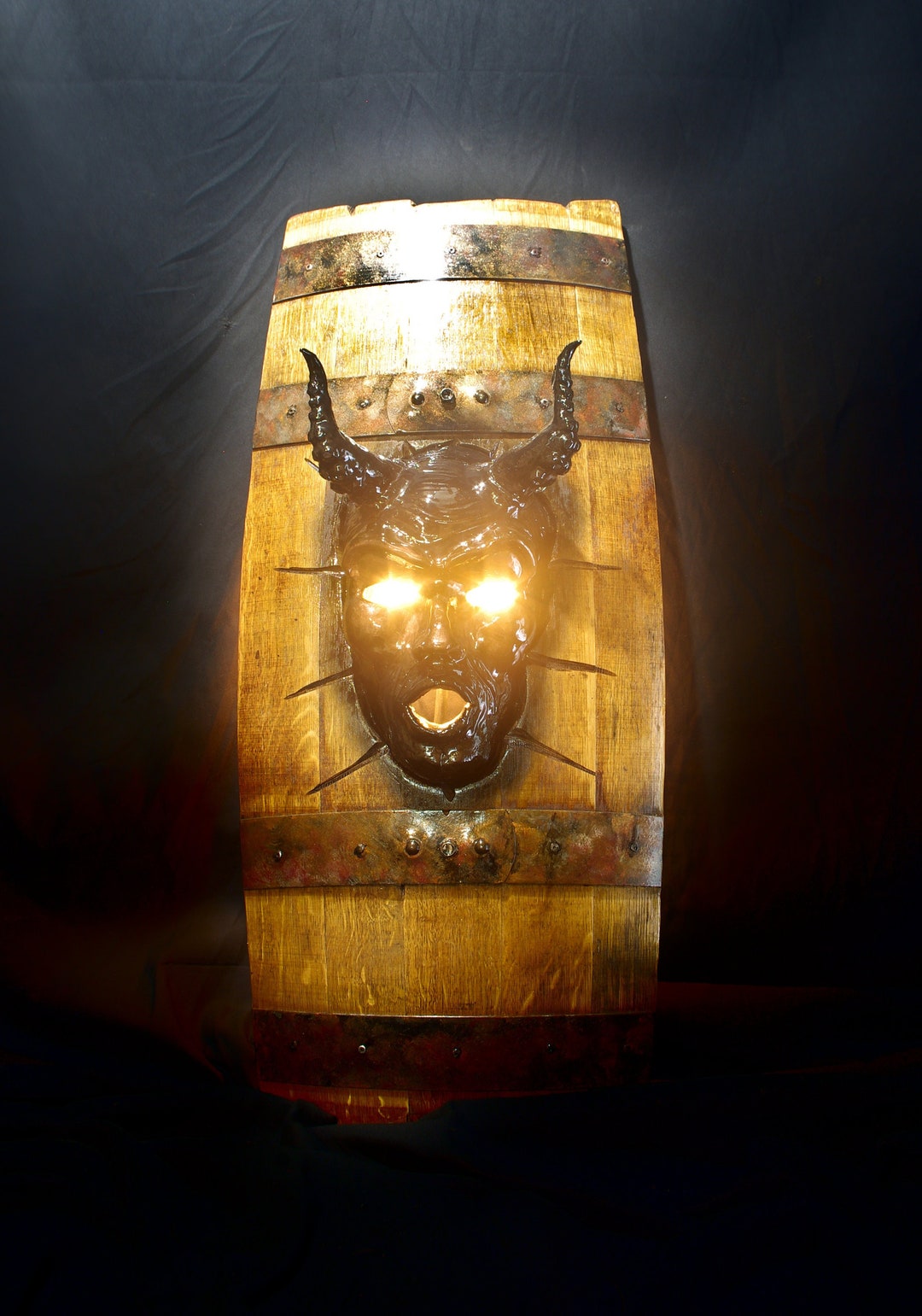 Lamp With Demon Face, Mephistophelic Lamp. - Etsy