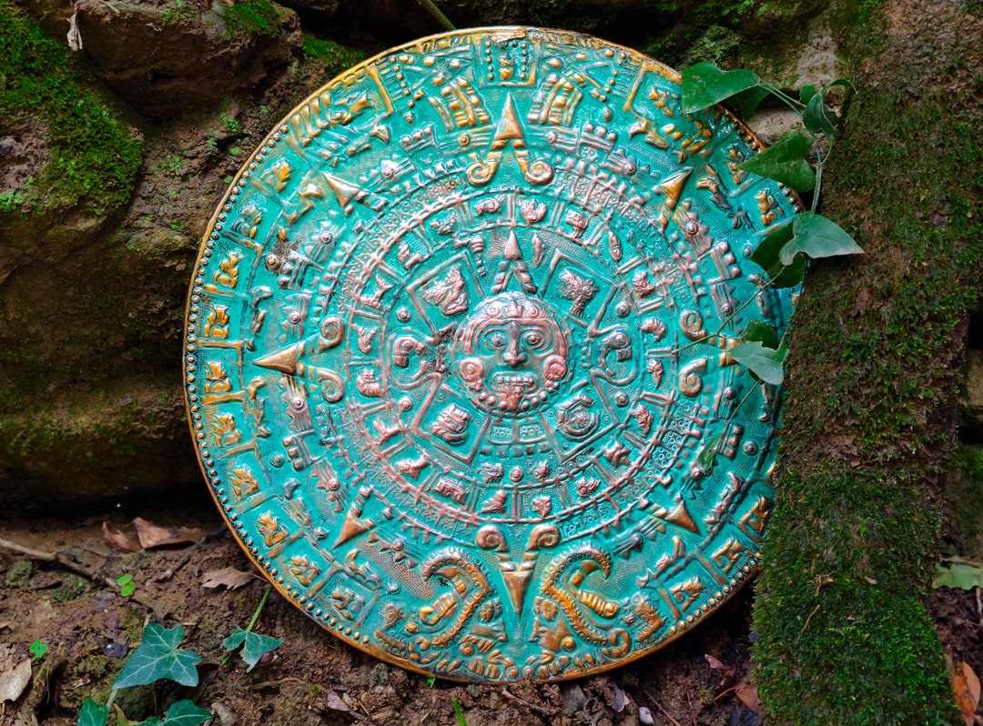 Aztec Mayan Calendar, Extra Polished Plaster Decor, 38 Cm / 15 In ...