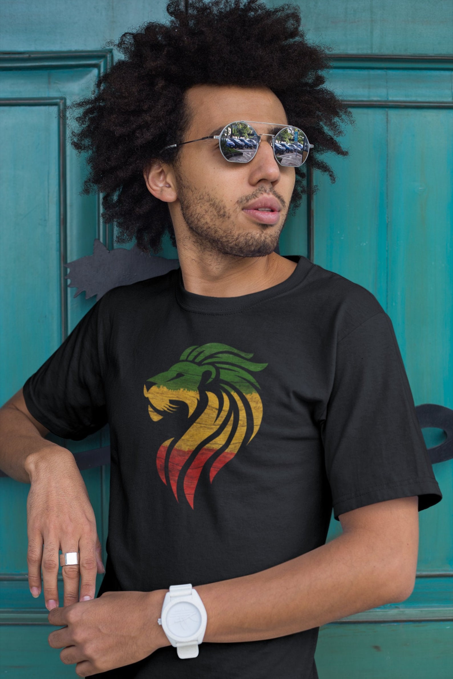 Rasta Shirt Lion Zion Rastafrarian Pride Jamaica Jamaican - Etsy