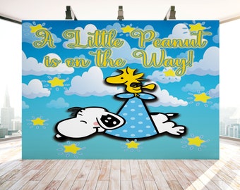 Snoopy Backdrop Baby Shower | Etsy