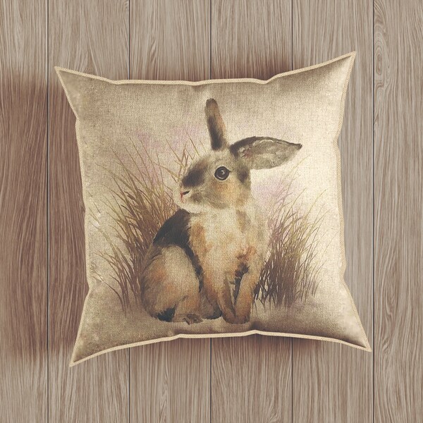 Rabbit Cushion - Etsy