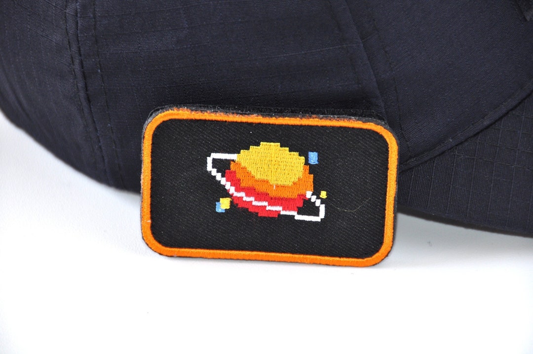 Saturn Patch 3x2'' Embroidery With Velcro Backing - Etsy