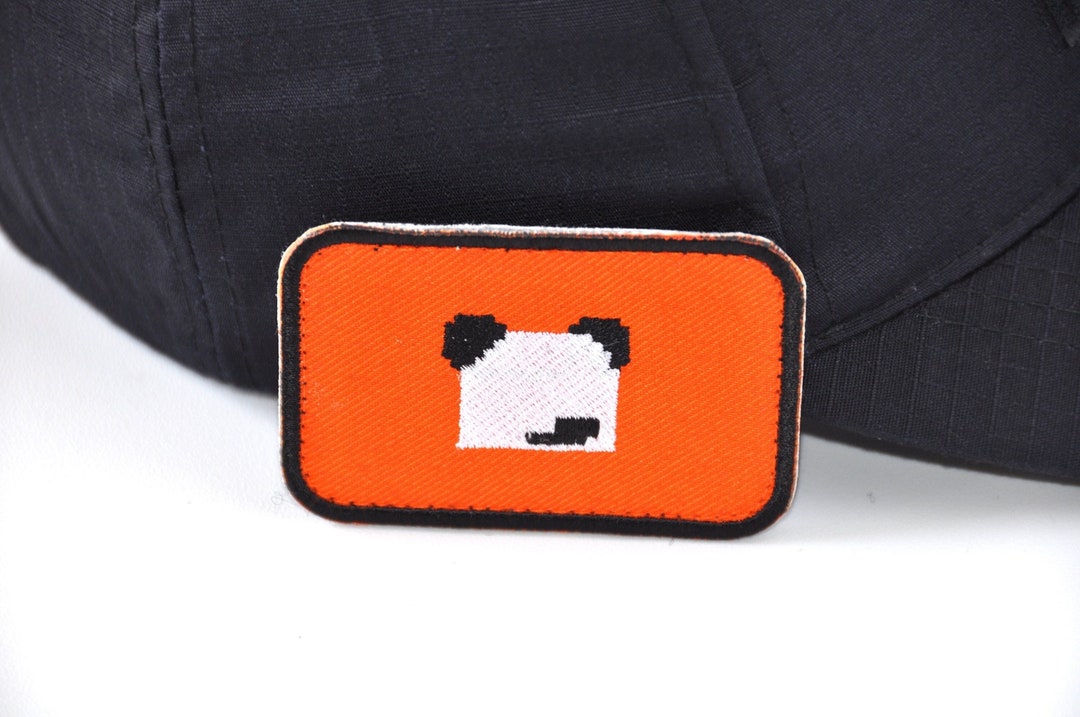 Panda Patch 3x2'' Embroidery With Velcro Backing - Etsy