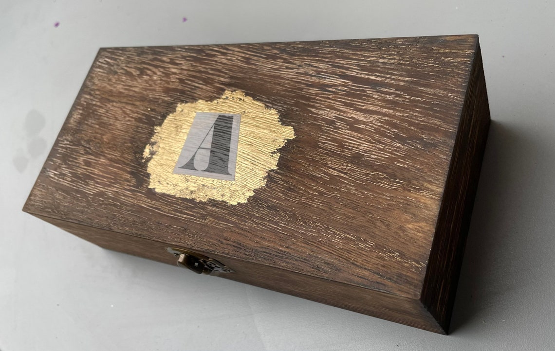 Wooden Initial Box - Etsy
