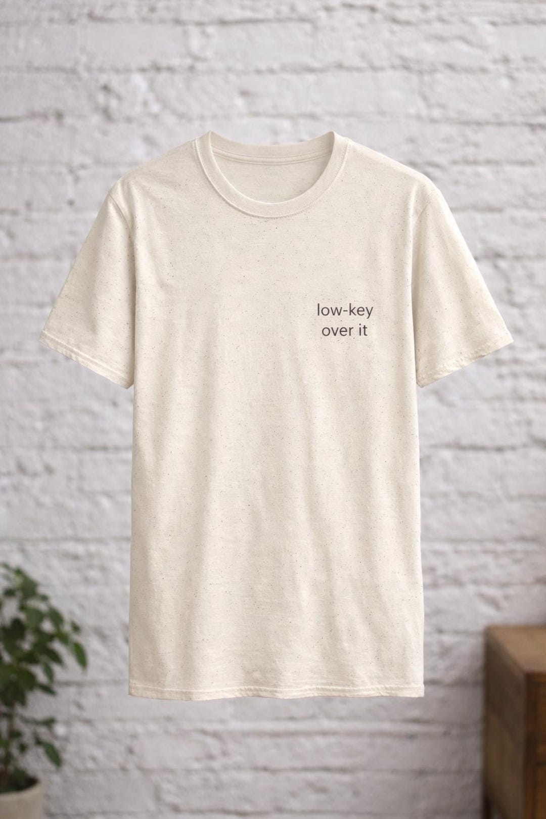Low Key Over It Shirt, Minimalist Sarcastic Tee - Etsy