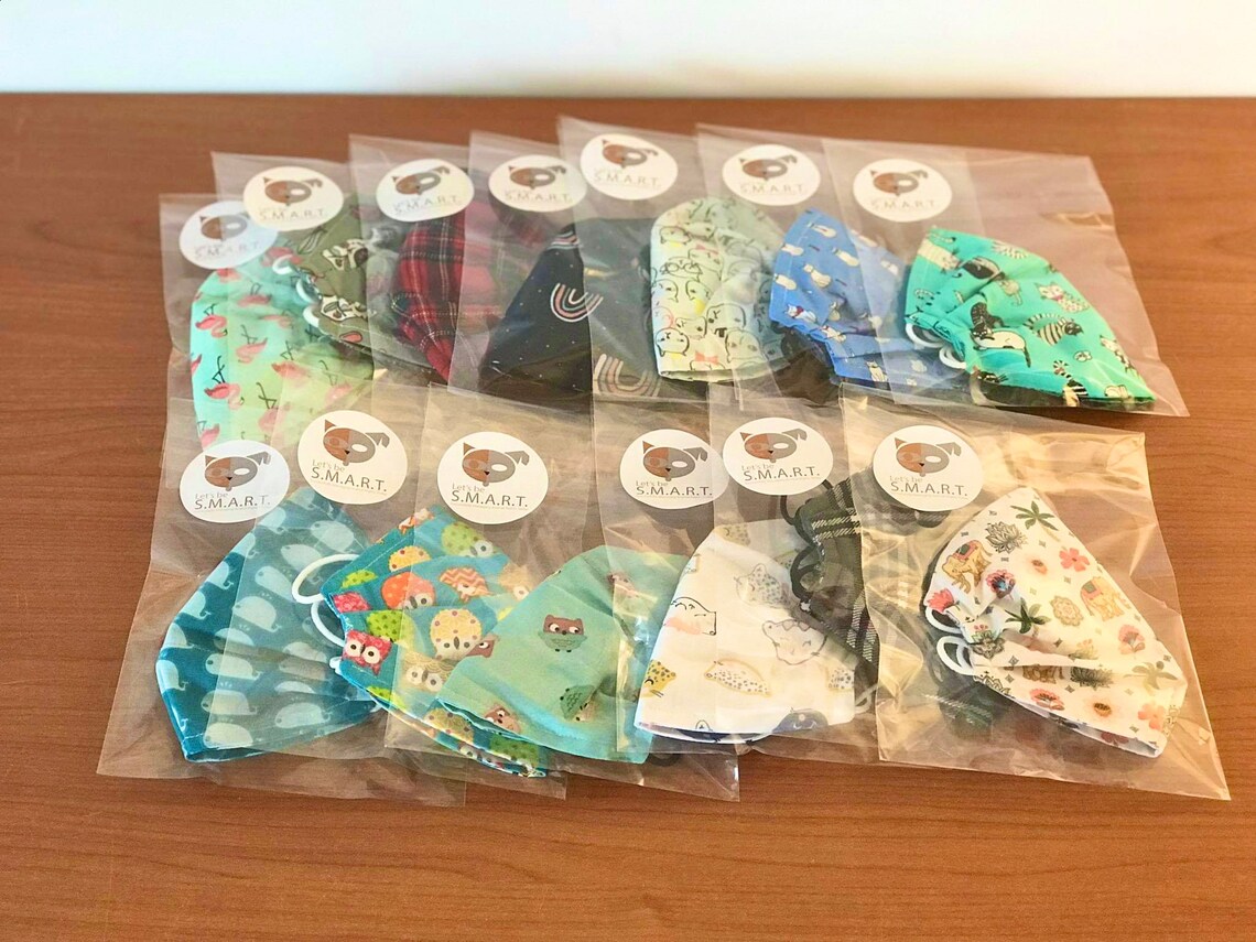 WOW Cute Cats Face Mask, Washable Mask, Durable Mask With Filter Pocket ...