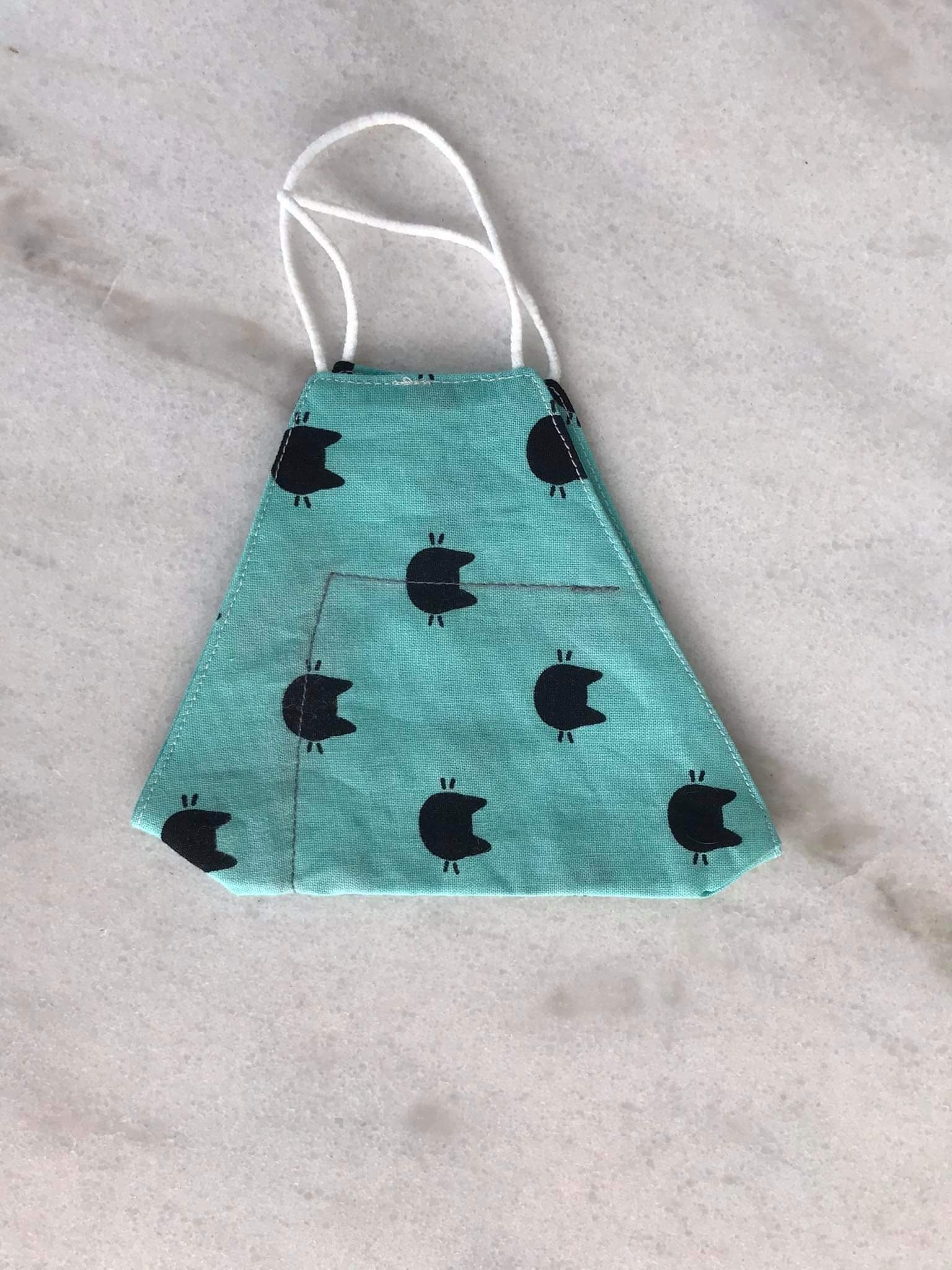 Green and Black Cats Face Mask With Removable Carbon Filter, Unisex ...