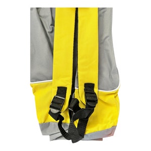 Backpack With Zips and Straps, Unisex Adult Rucksack, Yellow Backpack ...
