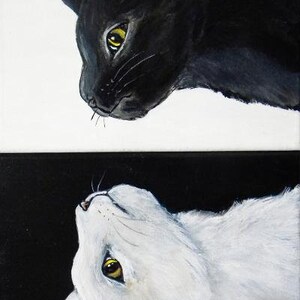 Black and White Cats Animal Art Prints of Portraits and Fun - Etsy