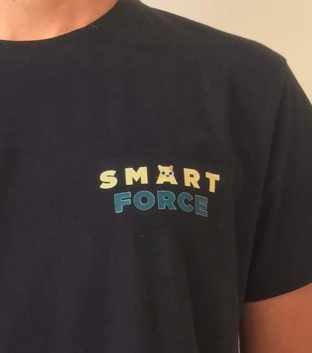Smart Force T-shirt in Black or White With Unique Artwork, Unisex T ...