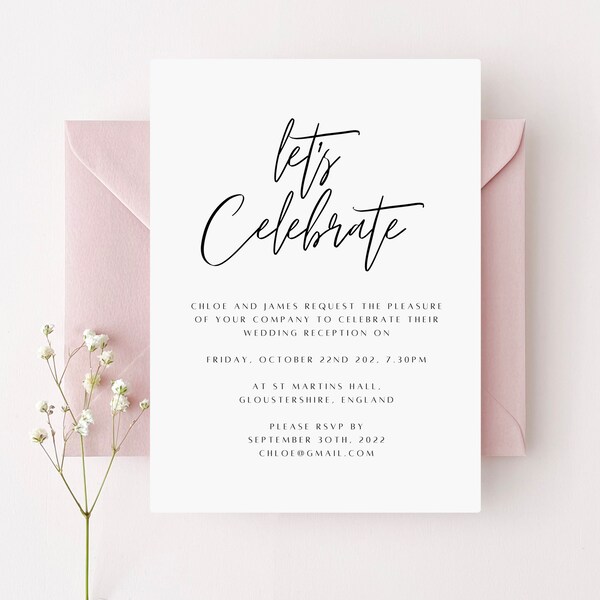 Evening Invite - Etsy UK