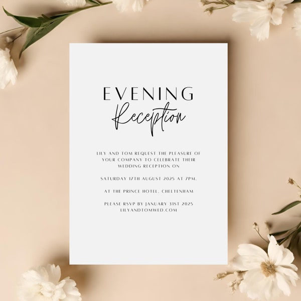 Evening Invite - Etsy UK