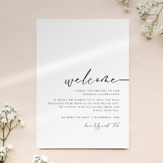 Wedding Welcome Note Wording Wedding Wishes: What To Write In A