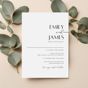 Wedding Invitation With Guest Name Space - Etsy UK