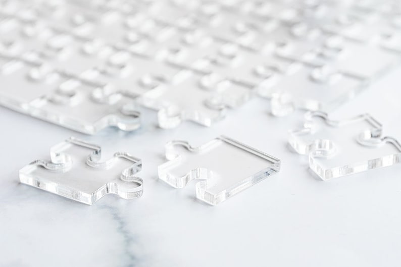 Custom Acrylic 650 Pieces Puzzle Clear Puzzles Transparent - Etsy