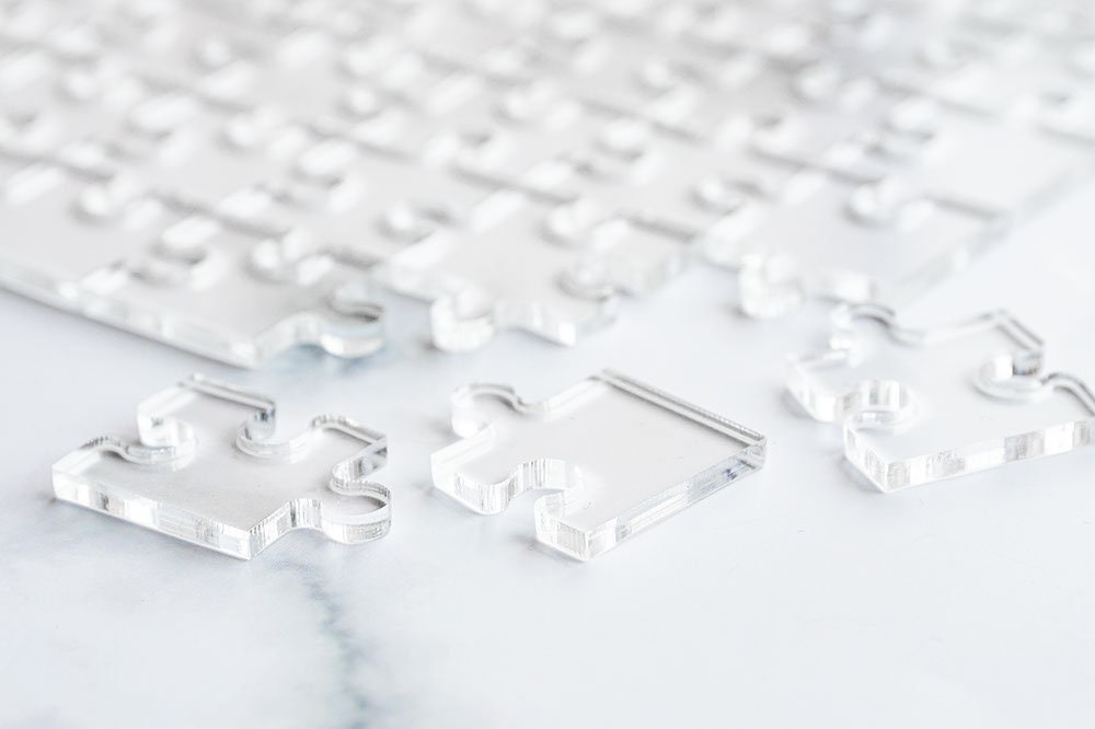 Custom Acrylic 650 Pieces Puzzle Clear Puzzles Transparent - Etsy