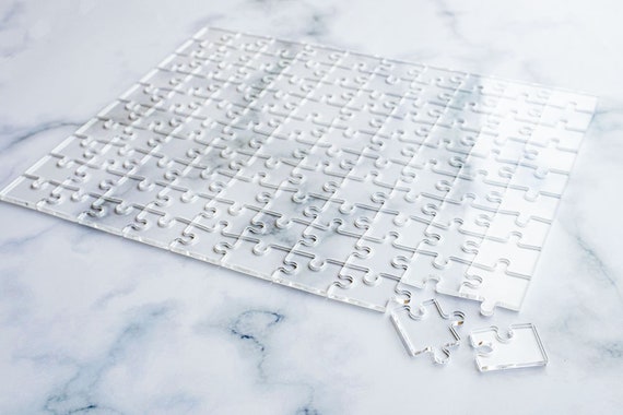 Impossible Transparent Acrylic Puzzle Clear Plastic | Etsy