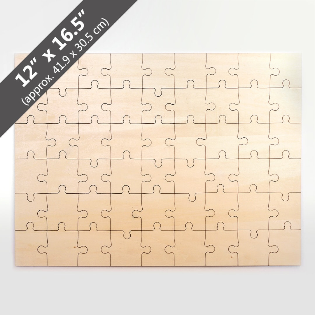 Blank 12x16.5 Wooden Jigsaw Puzzle (54 Pieces) - Etsy