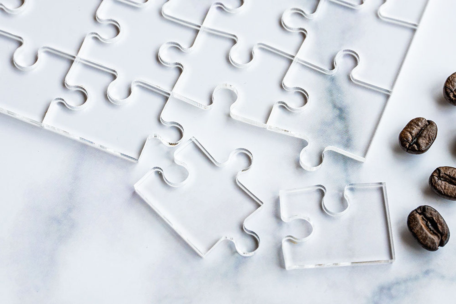 1000 Pieces Puzzle Challenge, Very Difficult, Nearly Transparent ...