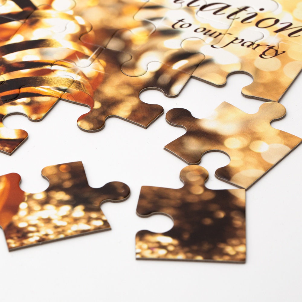 Personalized Square Invitation Puzzles 6x6 Inch - Etsy