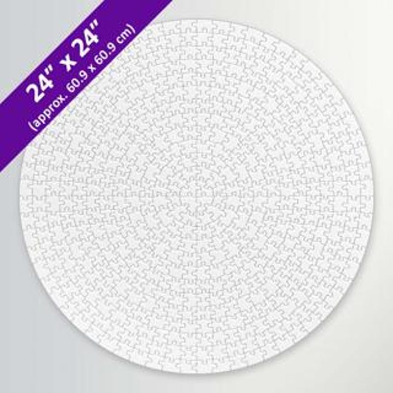 Round Jigsaw Puzzle - Etsy