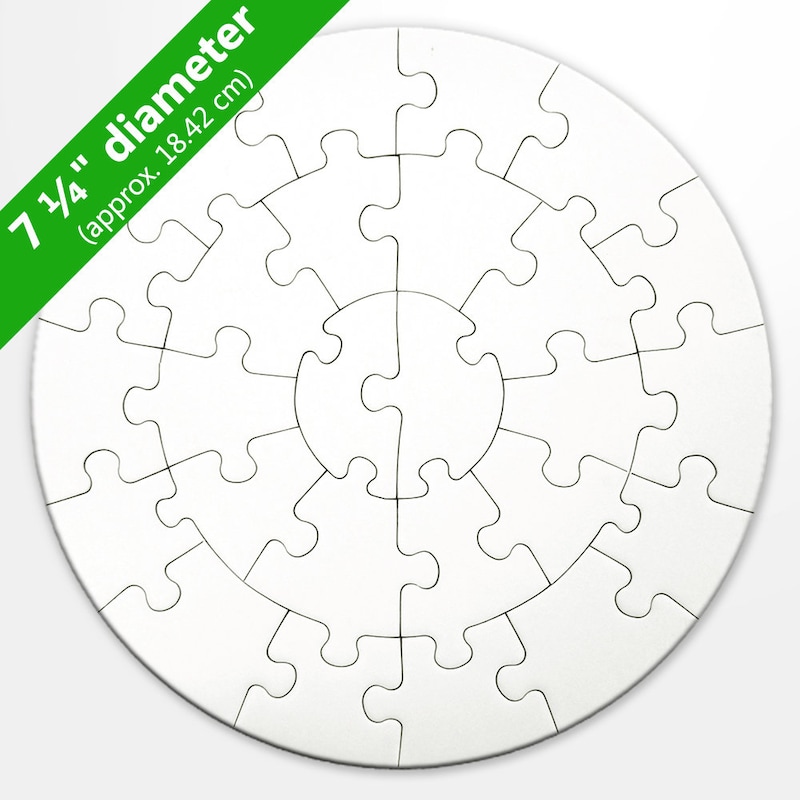 Round Jigsaw Puzzle - Etsy
