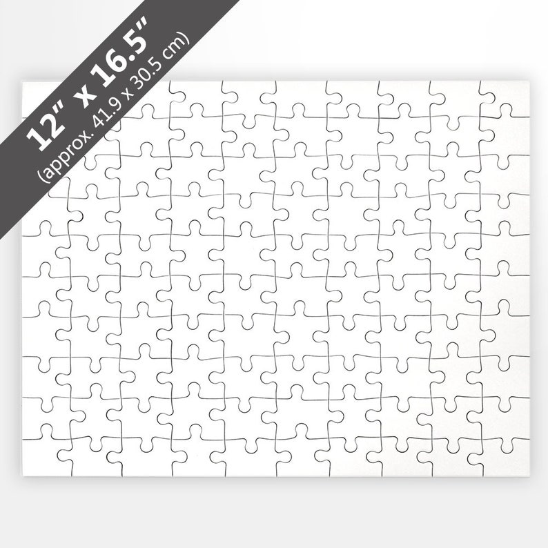 Blank 12x16.5 Inch Jigsaw Puzzle (285 Pieces) - Etsy