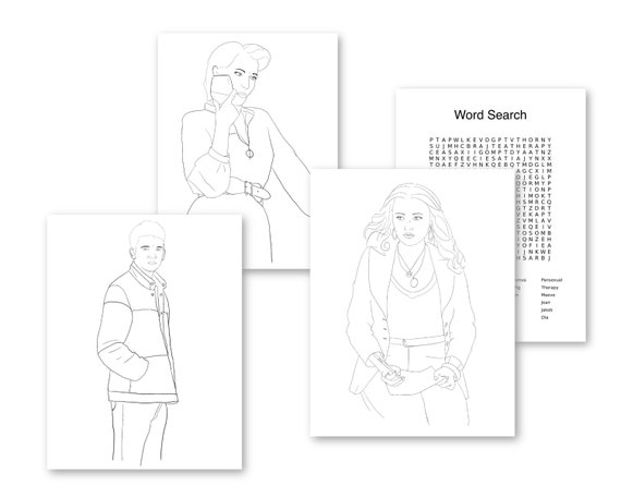 10 Coloring Pages TV Show Sex Education Digital Download | Etsy Ireland