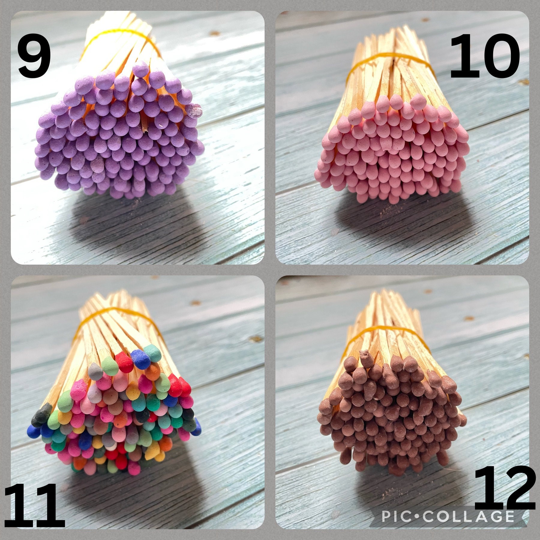 6.5cm Colored Matches Refill: Rainbow Candle Matches - Etsy UK