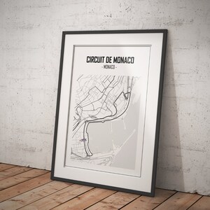 Limited Edition Print of Drawing | Circuit De Monaco Poster | Monaco ...
