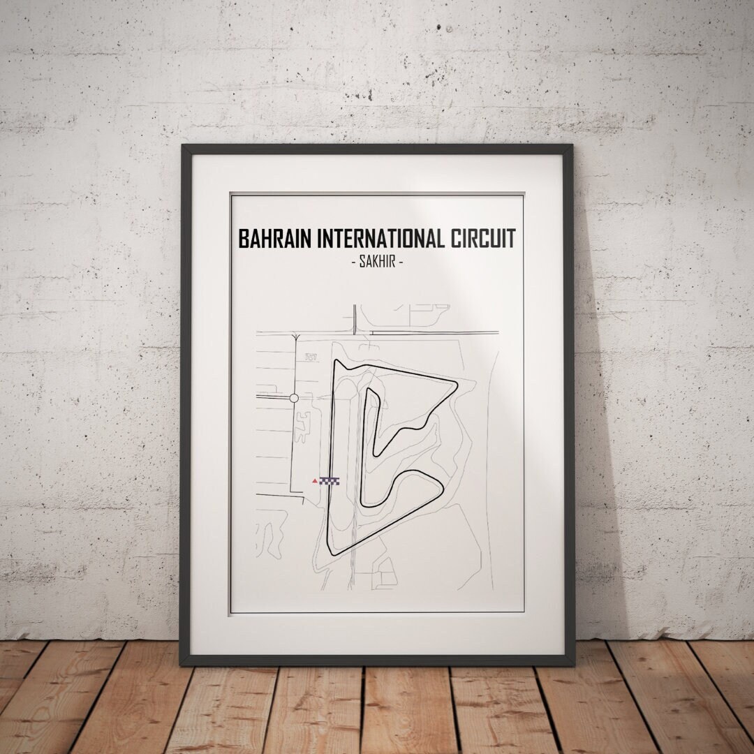 Limited Edition Print of Drawing | Bahrain International Circuit Poster ...