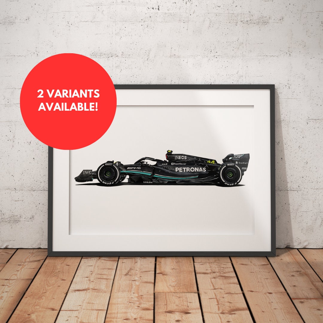 Limited Edition Print of Drawing | Mercedes AMG Petronas Formula 1 Team ...