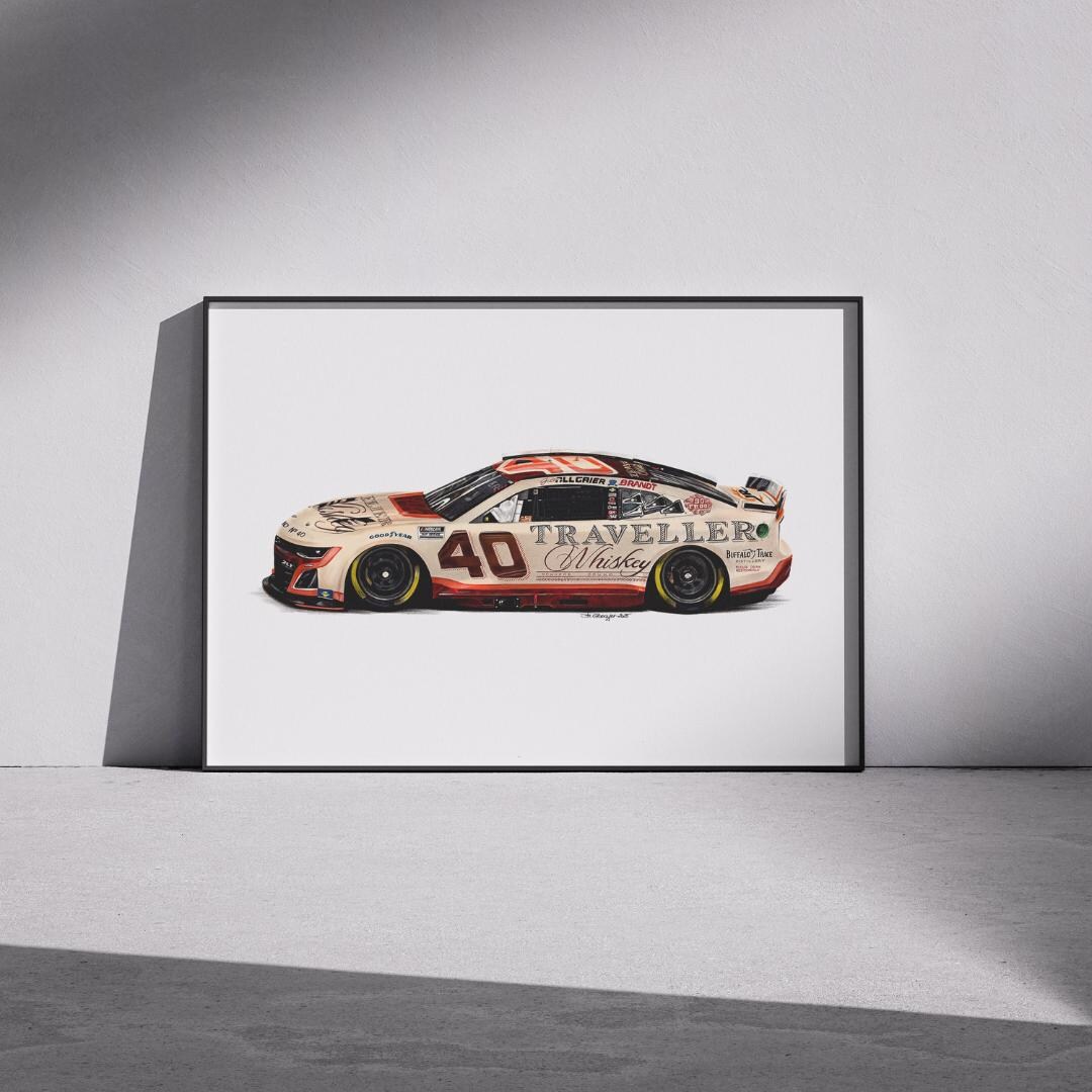 Limited Edition Print of Drawing | Chevrolet Camaro #40 | Justin ...