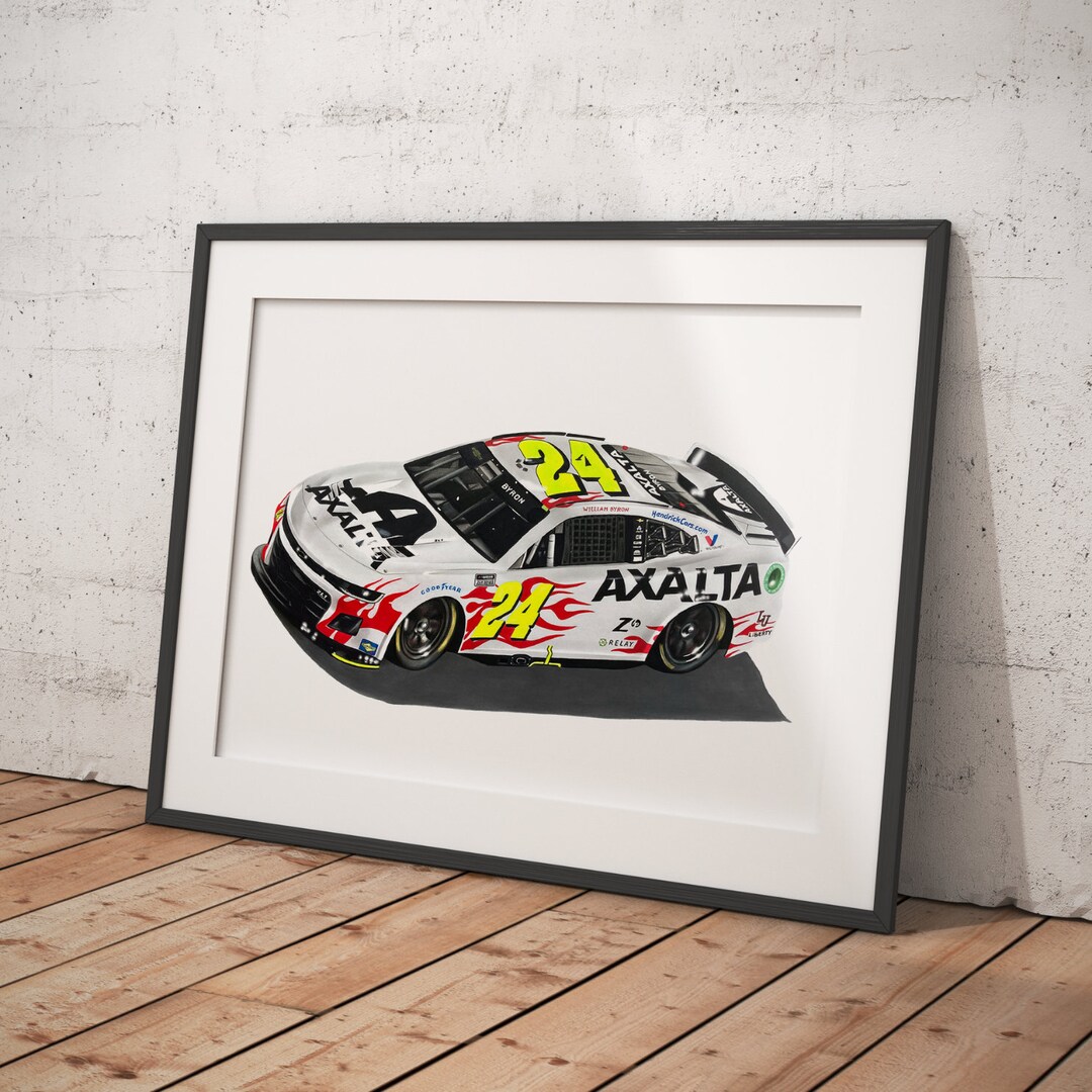 Original Drawing | Chevrolet Camaro #24 | Daytona 500 Winner | William ...