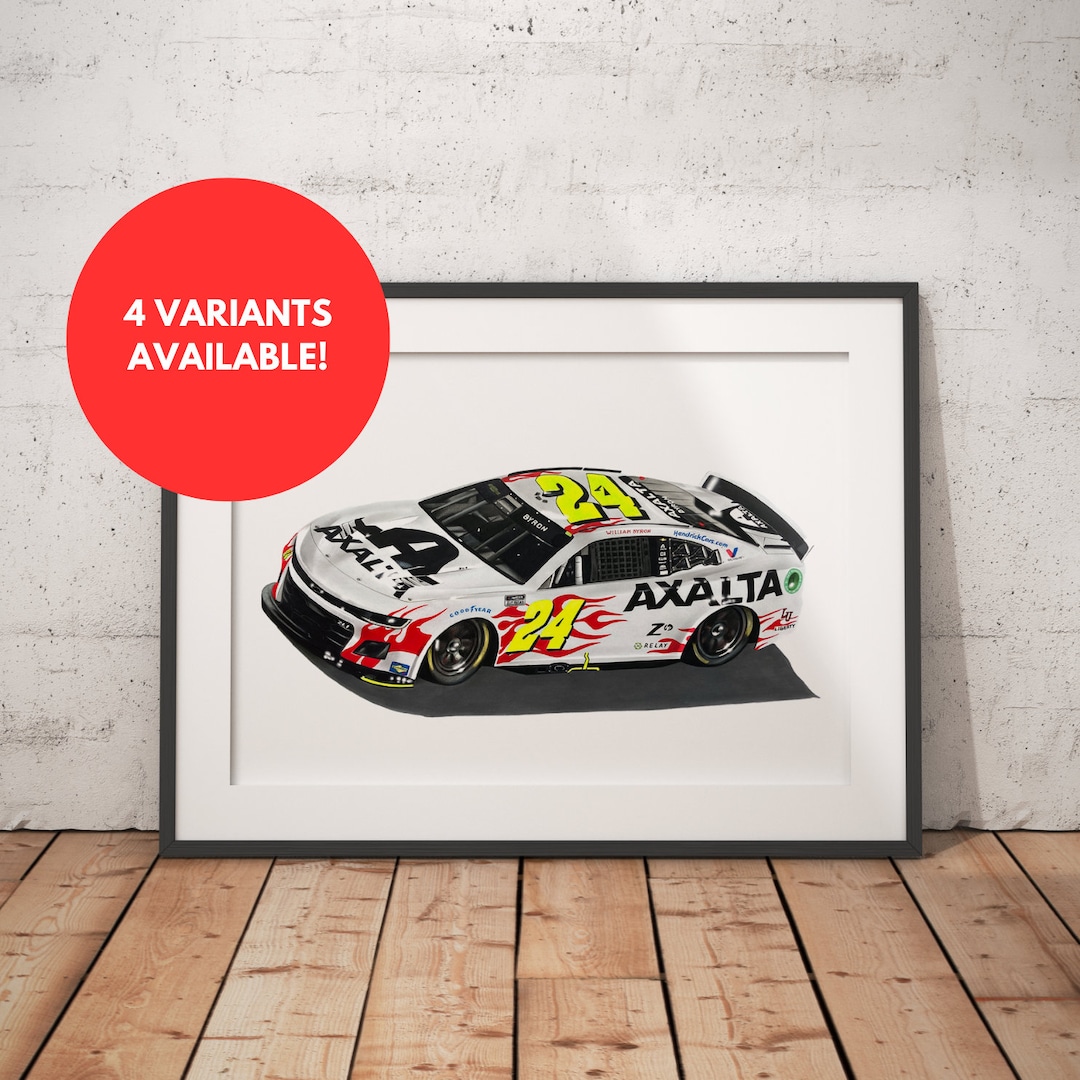 Limited Edition Print of Drawing | Chevrolet Camaro #24 | William Byron ...