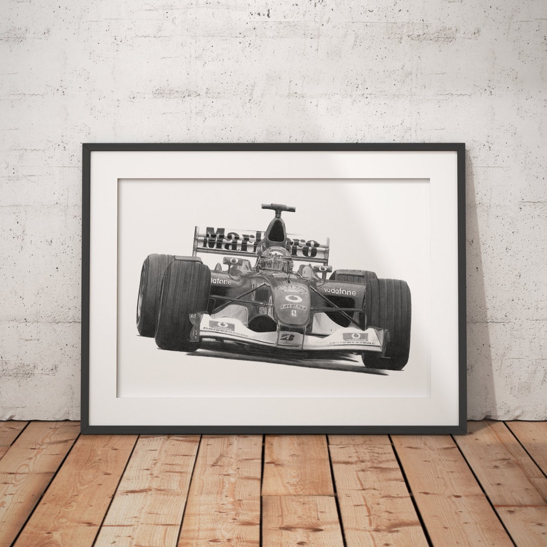 Limited Edition Print of Drawing | Ferrari F2002 | World Champion ...