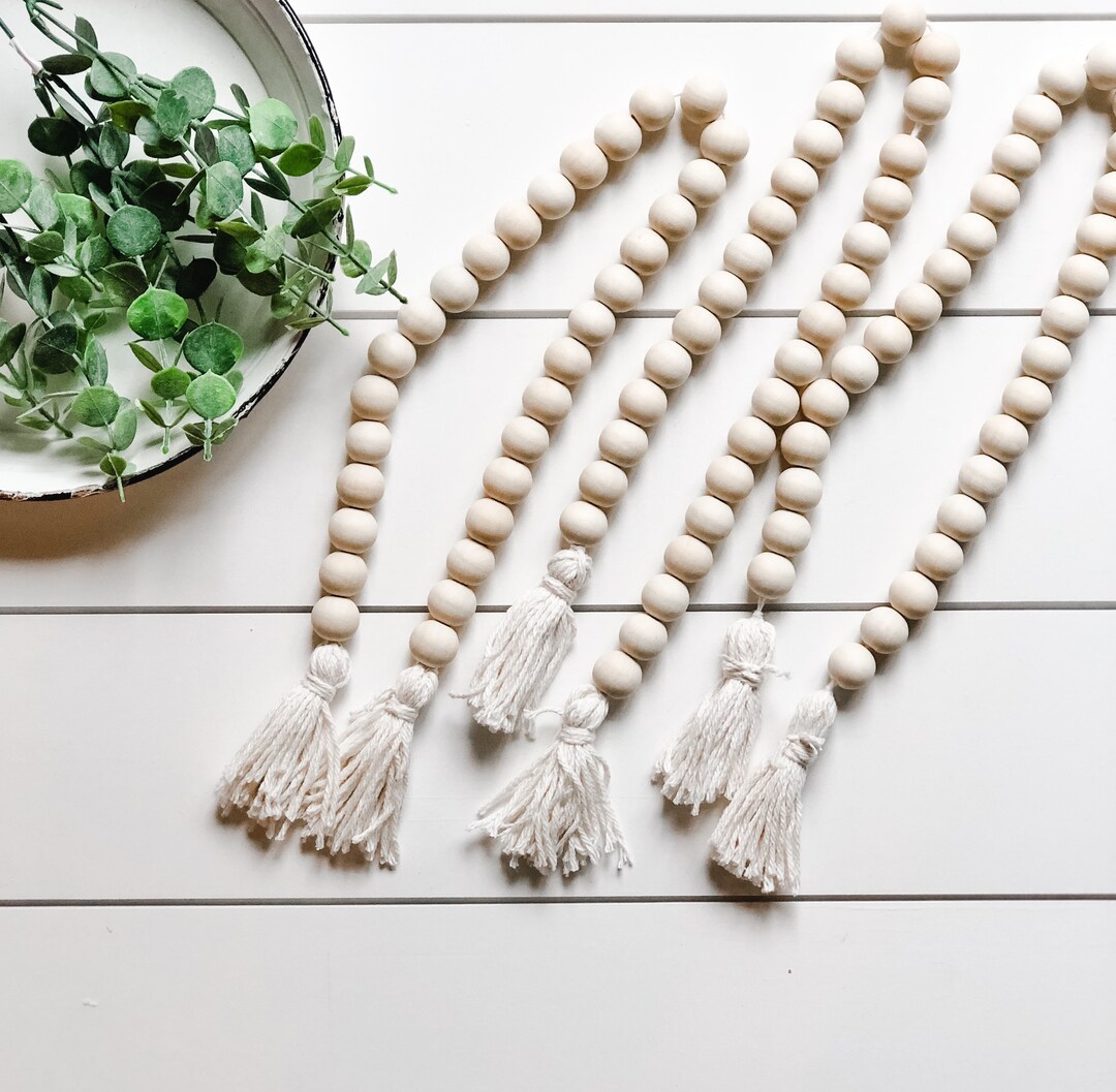 Farmhouse Wood Garland / Tiered Tray Decor / Tiered Tray Garland ...