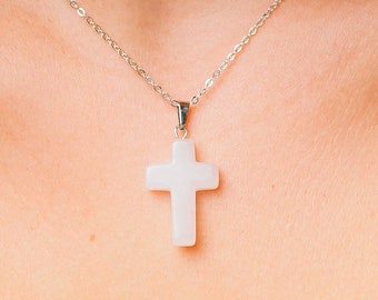 Quartz Stone Cross - Etsy